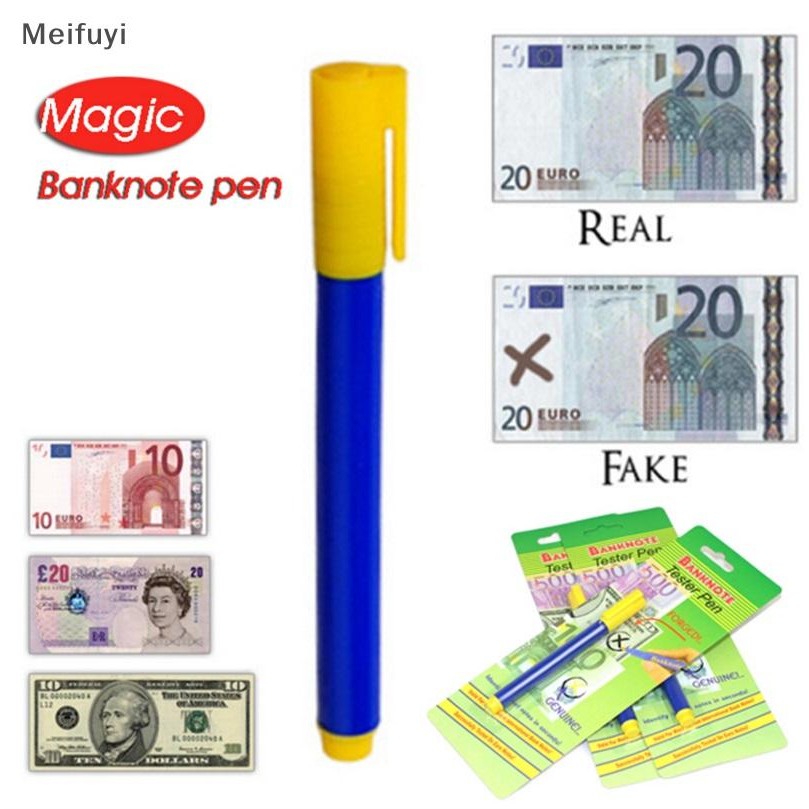 [Meifuyi] 2X New Bank Note Tester Pen Money Checking Detector Marker ...