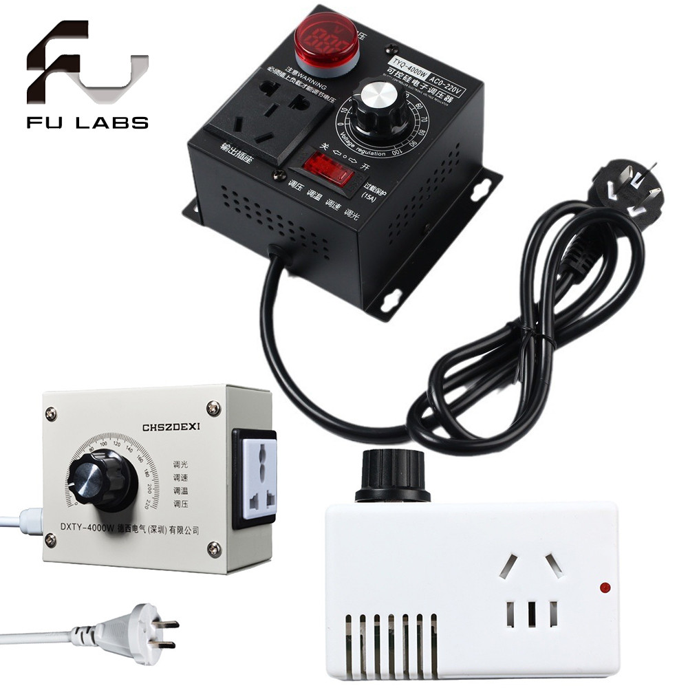 3000W 4000W AC 220V Motor Speed Controller Speed Control Switch ...
