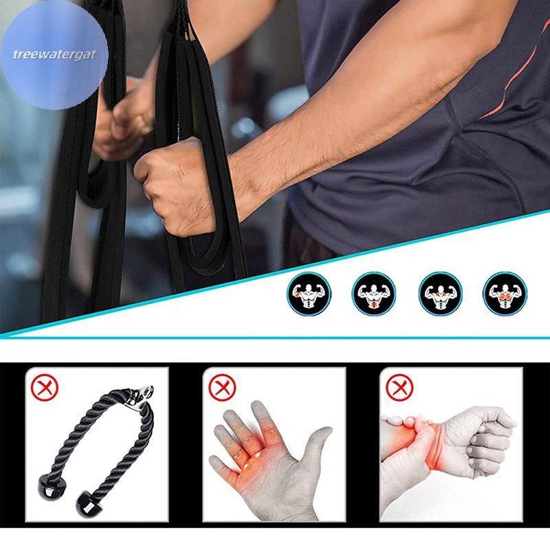 TEGAT Fitness Tricep Rope Pull Down Workout Tricep Rope Cable Biceps ...