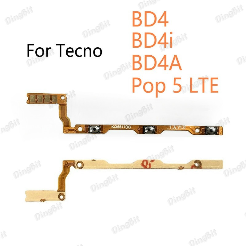 For Tecno Pop 5 LTE BD4 BD4i BD4A Power On Off Volume Up Down Ribbon ...