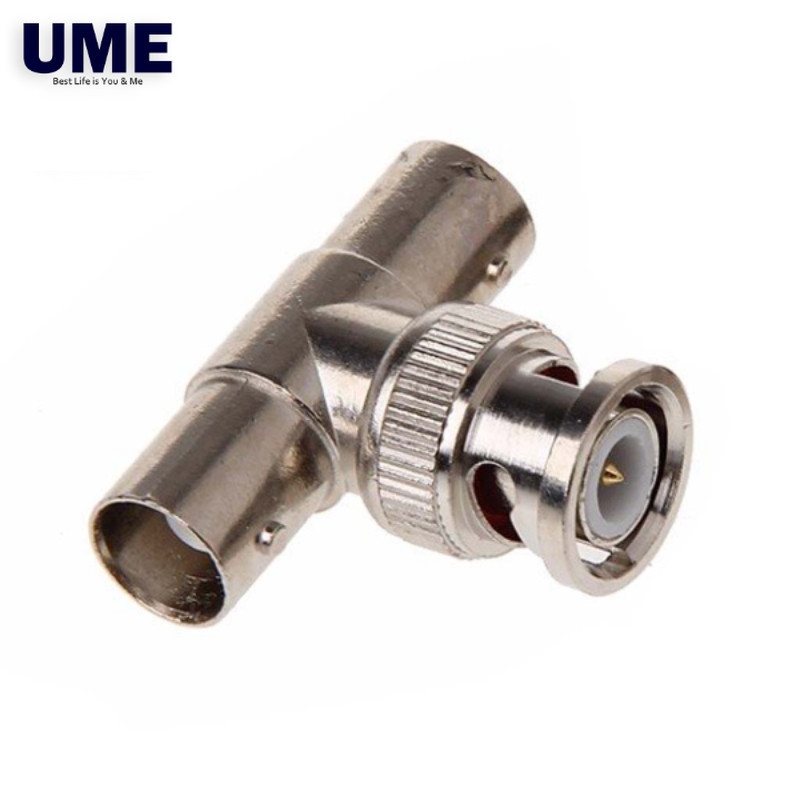 Coaxial BNC Connector T Type BNC Double Female To Male for RF Adapter ...