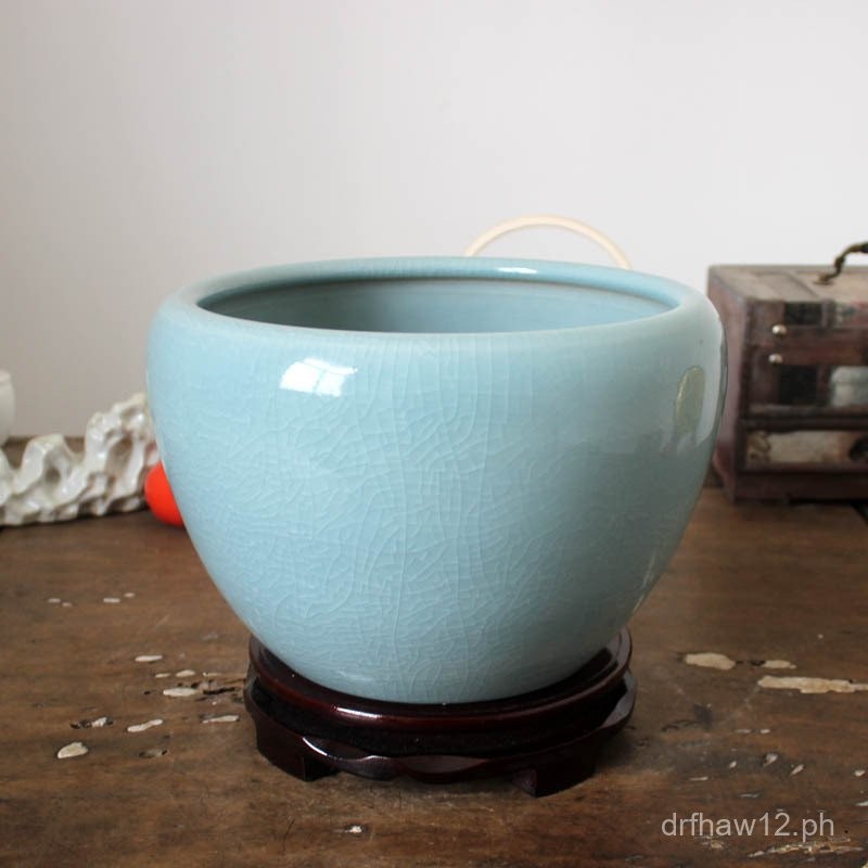 Jingdezhen Ceramic Goldfish Bowl Lotus Pot Fish Tank Water Lily Tank ...