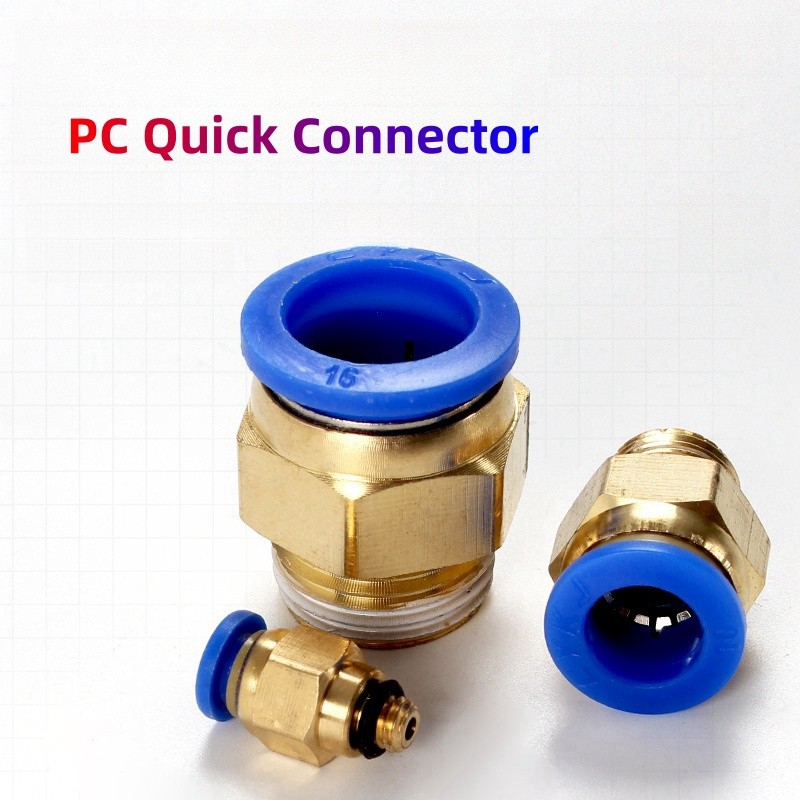 PC Pneumatic Fitting Push Fit Hose Tube Connector Male Thread M5 1/8 1/ ...