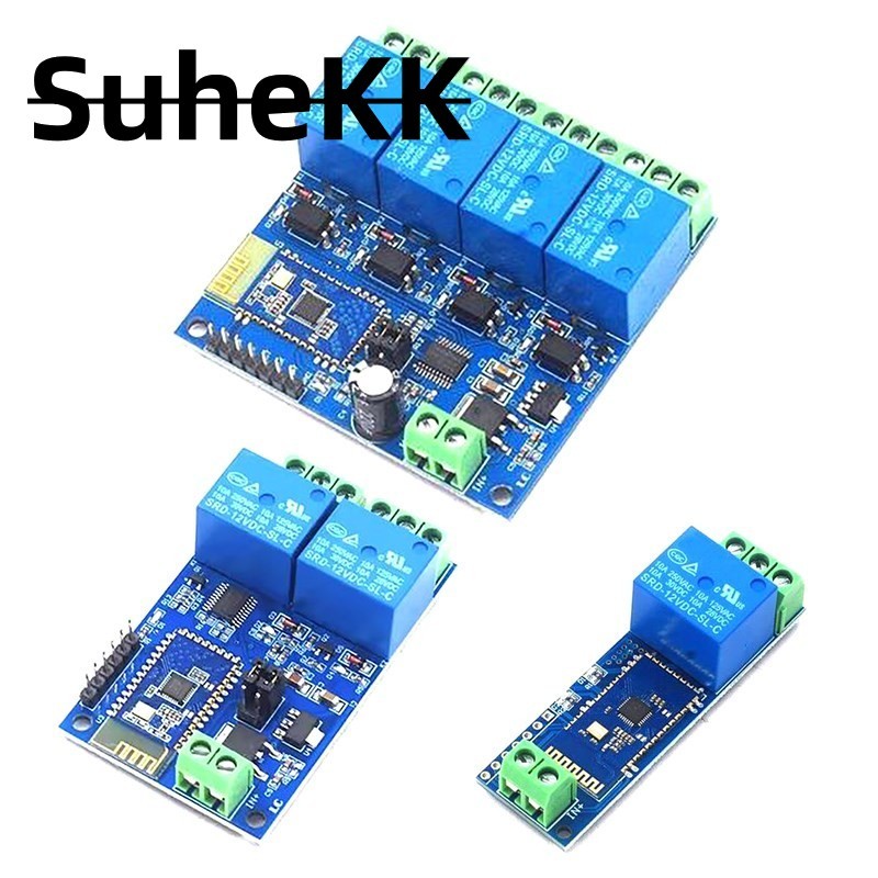 For Bluetooth Relay Module 1 2 4 Way Channel DC 12V Internet Smart ...