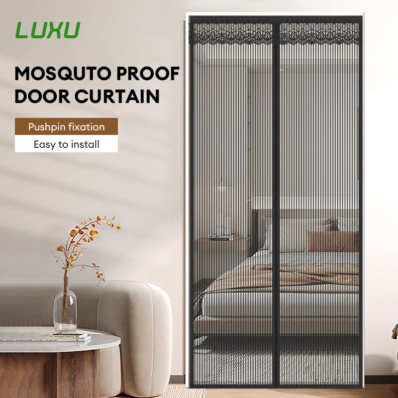 LUXU Magnetic Door Screen Simple Anti Mosquito Screen Mesh Door ...