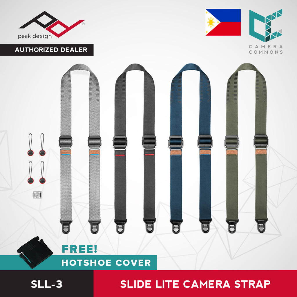 Peak Design Slide Lite Camera Strap SlideLite Ash Black Midnight Sage ...