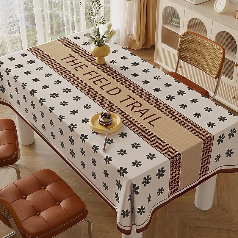 High-end Light Luxury Tablecloth Waterproof Oil-Proof Disposable PVC ...