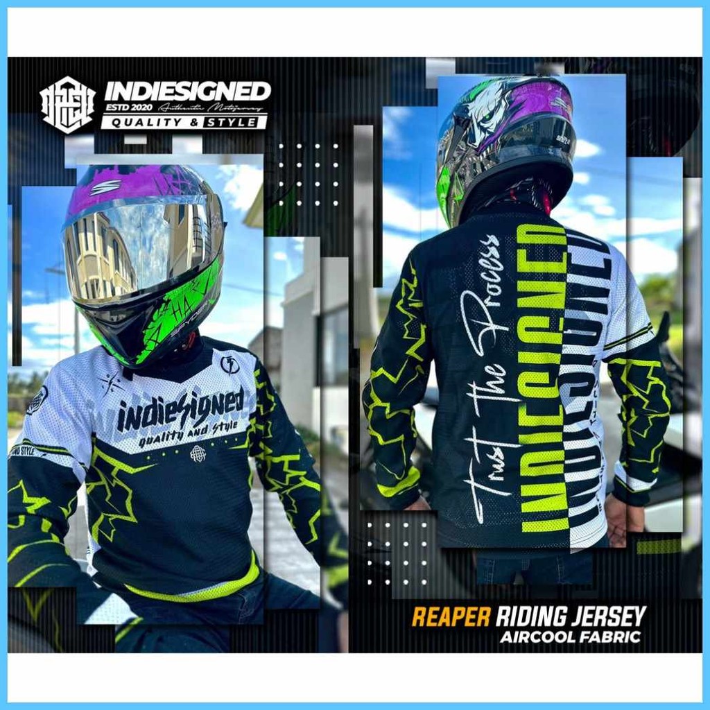INDIE@Lp,REAPER{o^RIDING}j>JERSEY)g>(AIRCOOL) | Shopee Philippines
