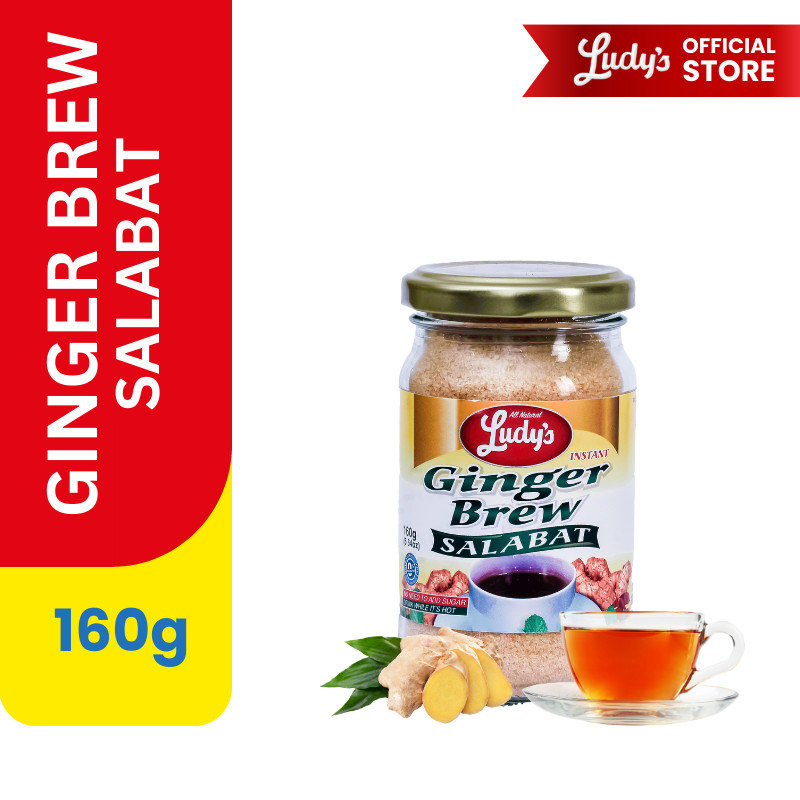 LUDY'S Salabat Ginger Brew Instant 160g (Soothing & Healthy Ginger Brew Tea, Luya Salabat Drink ...