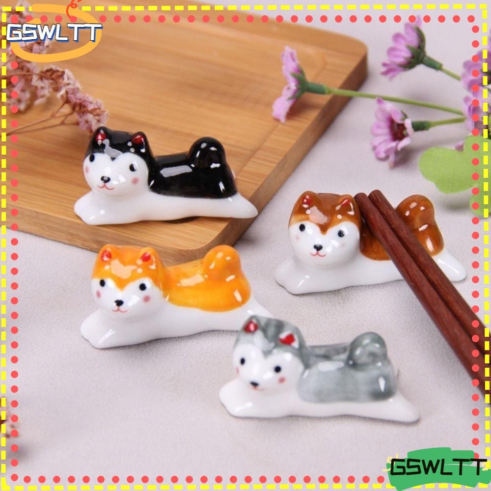GSWLTT Public Chopstick Holder, Puppy Cartoon Dining Table Chopstick ...