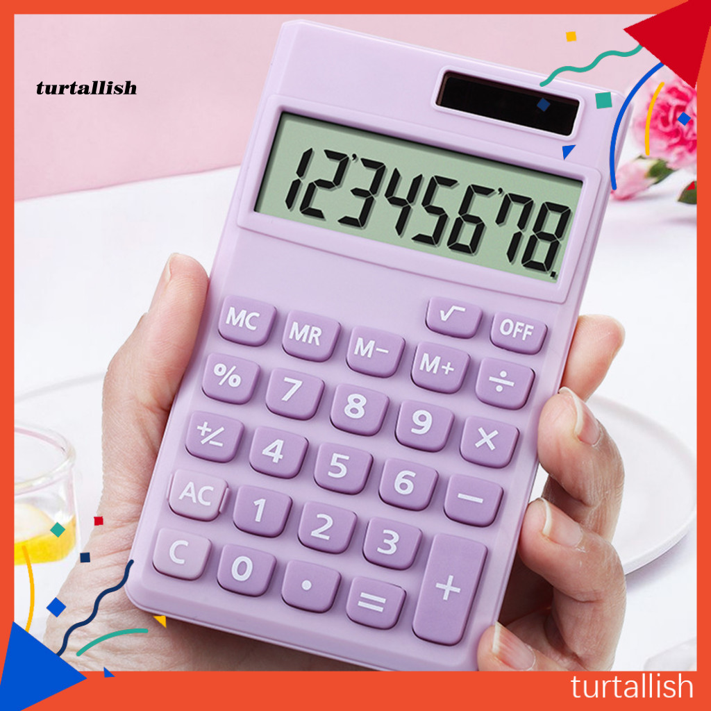 TURT Solar Electronic Calculator Pocket Size Portable Arithmetic ...