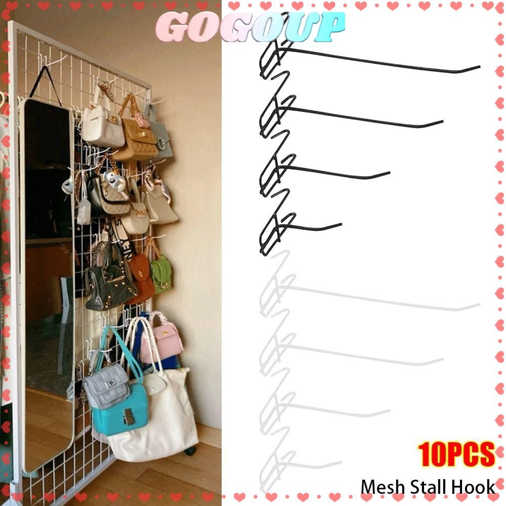 GOGOASDGRF 10Pcs Mesh Stall Hangers, Reusable Retail Shop Supermarket ...