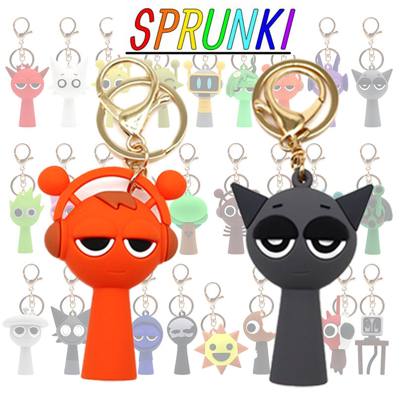Sprunki Keychain Sprunki Incredibox Keychains Doll Pendant Toy Cute ...