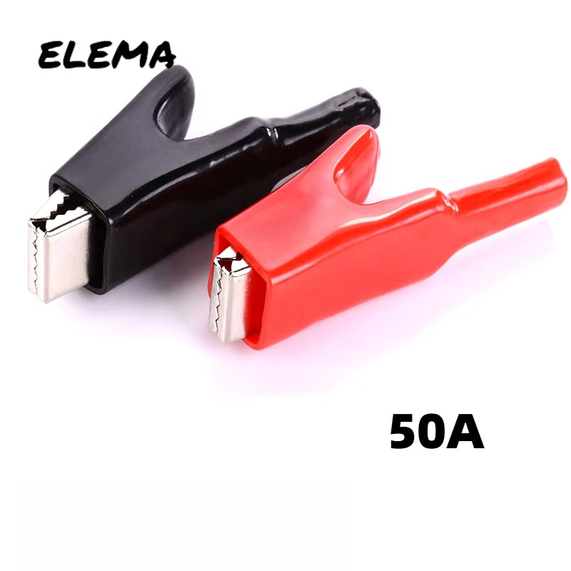 crocodile clamp 50A high current test clamp soft silicone sheath high ...