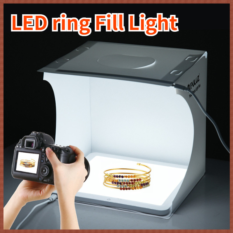 Portable Mini Studio Box with LED Lights Folding Detachable Setup for ...