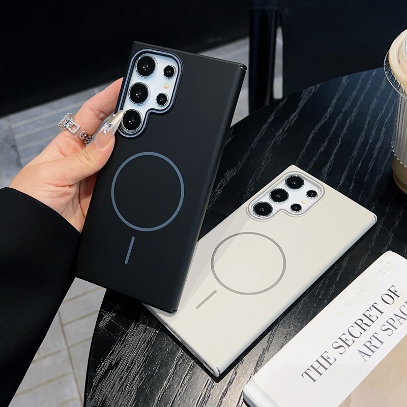 Luxury Matte Magnetic Phone Case Compatible for Samsung A35 A55 S25 S24 S23 S22 S21 Ultra S24FE ...