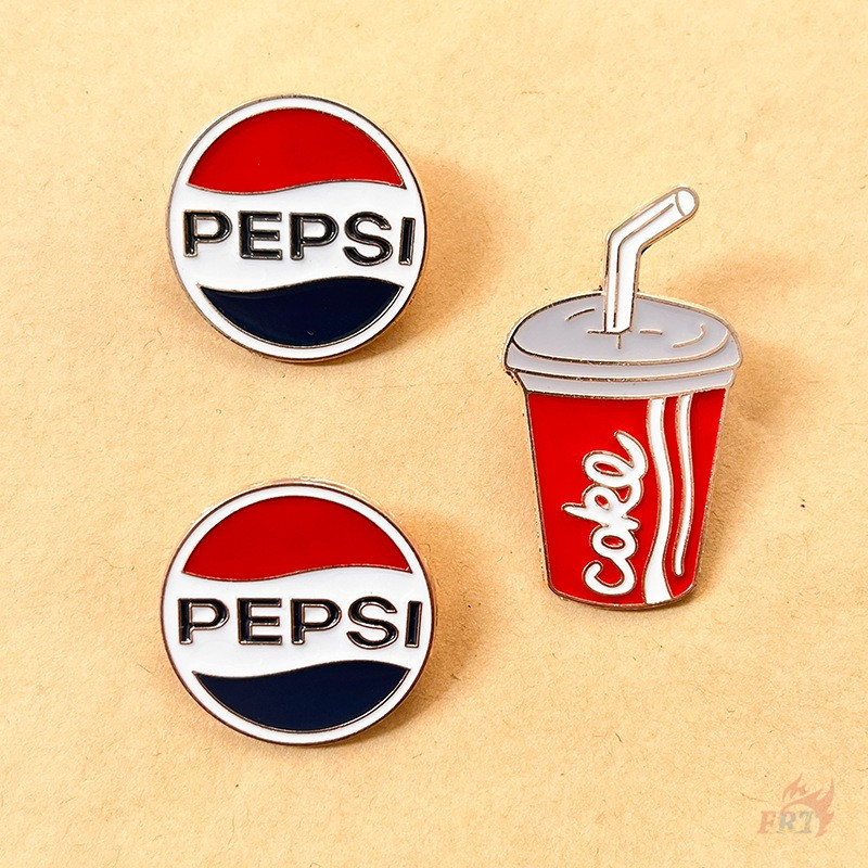 Pepsi / Coca Cola Brooches ★ 1Pc/2Pcs Fashion Enamel Pins Backpack ...