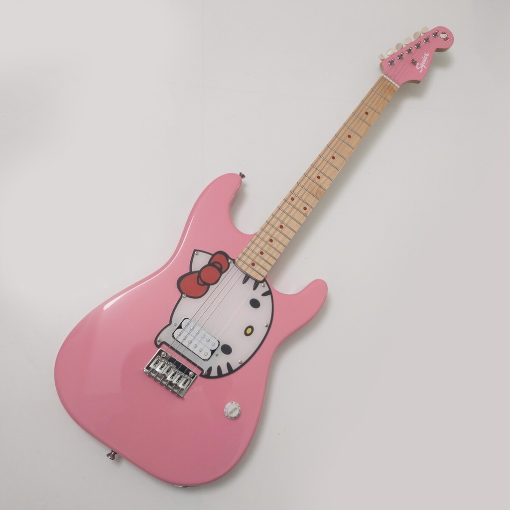 Fender Hello Kitty Pink Squier Stratocaster Electric Guitar | Shopee ...
