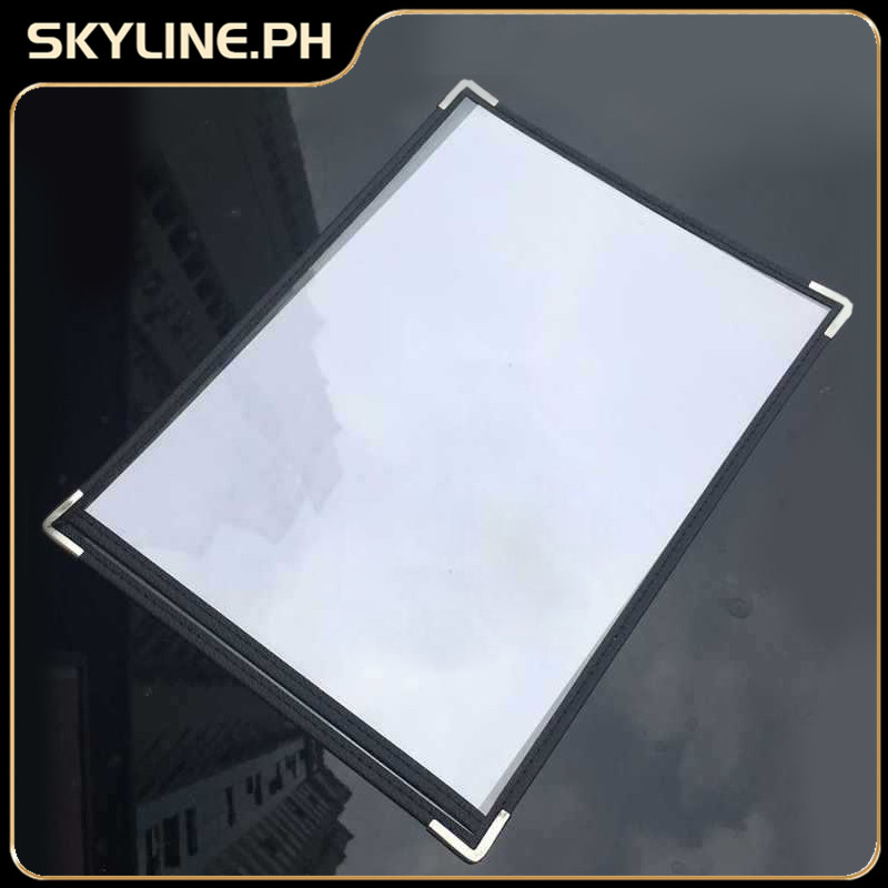 SKY 1 Page 2 Faces Menu Cover A4 Transparent Menu Folder BLACK Menu ...