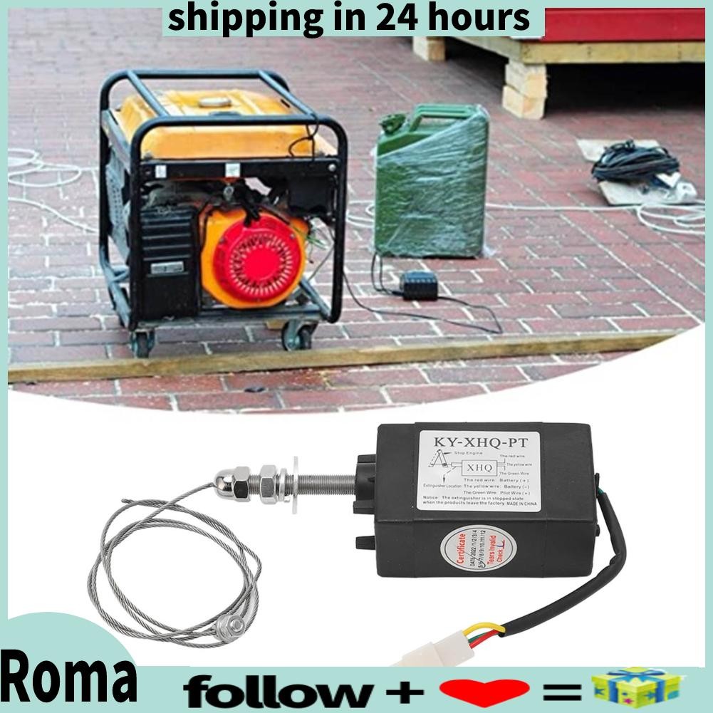 Romanticshop Engine Stop Valve DC No Heat Generation Compact Size High ...