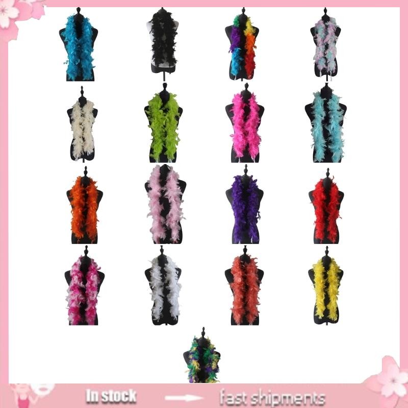 YOI Female Feather Boas Scarf Theme Party Neck Wear Masquerades Stage ...