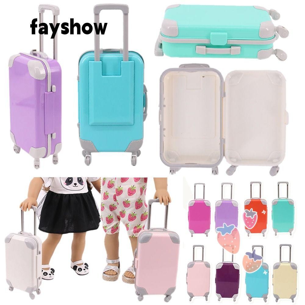 FAYSHOW2 Miniature Luggage Toys Scene Model For 18Inch Dolls Accesories ...