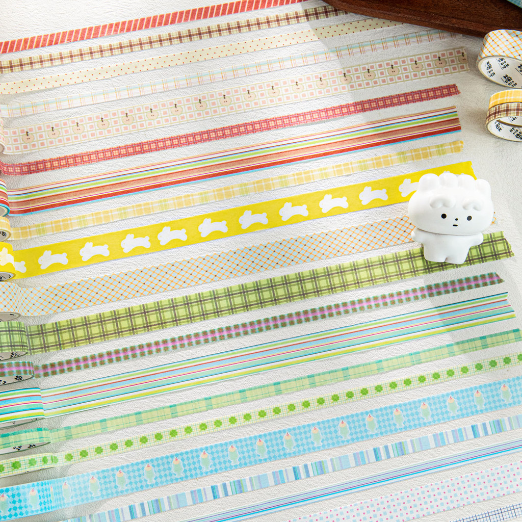 Mr. Paper 5-Roll Washi Tape Set Minimalist Stripes DIY Handbook ...