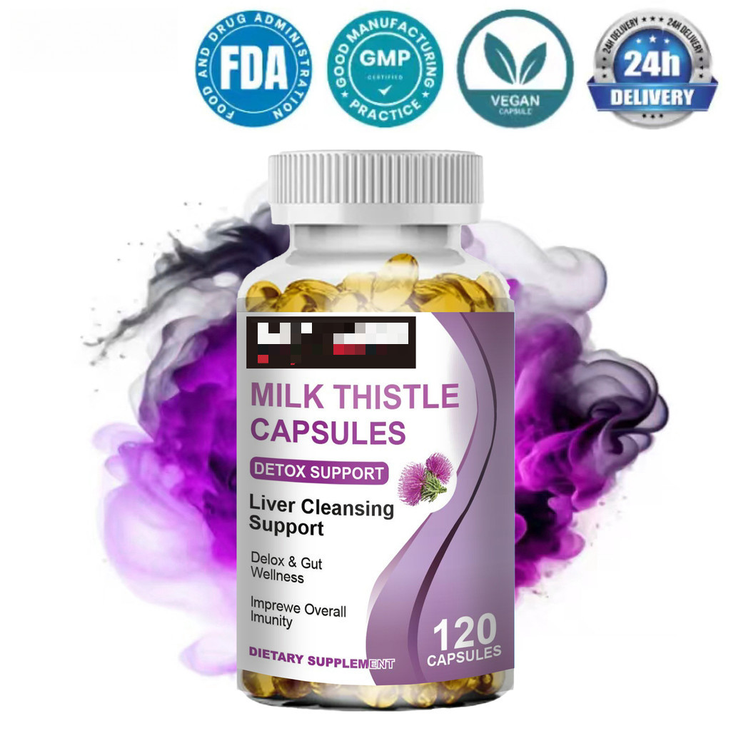 Milk Thistle Capsules Relieve chronic hepatitis, cirrhosis, fatty liver ...