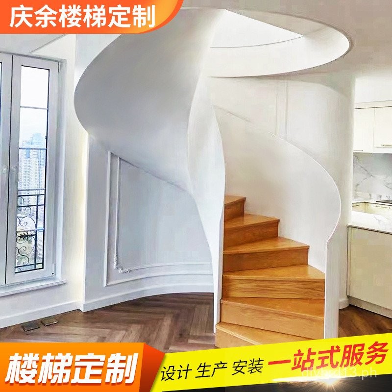 Steel Structure Spiral Staircase Modern Minimalist Steel Ladder Spiral ...