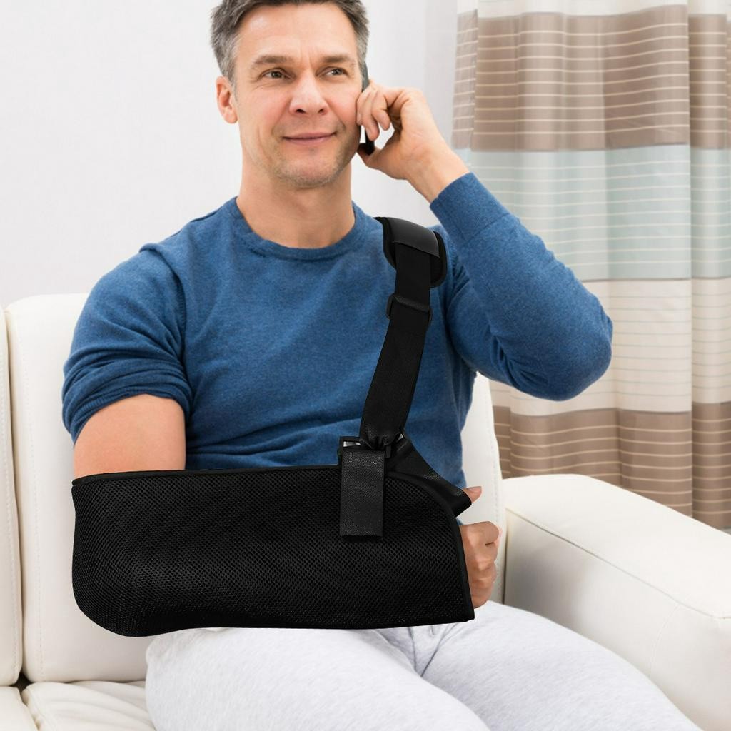 Fracture Cast Arm Sling Adjustable Shoulder Immobilizer Wrist Shoulder ...