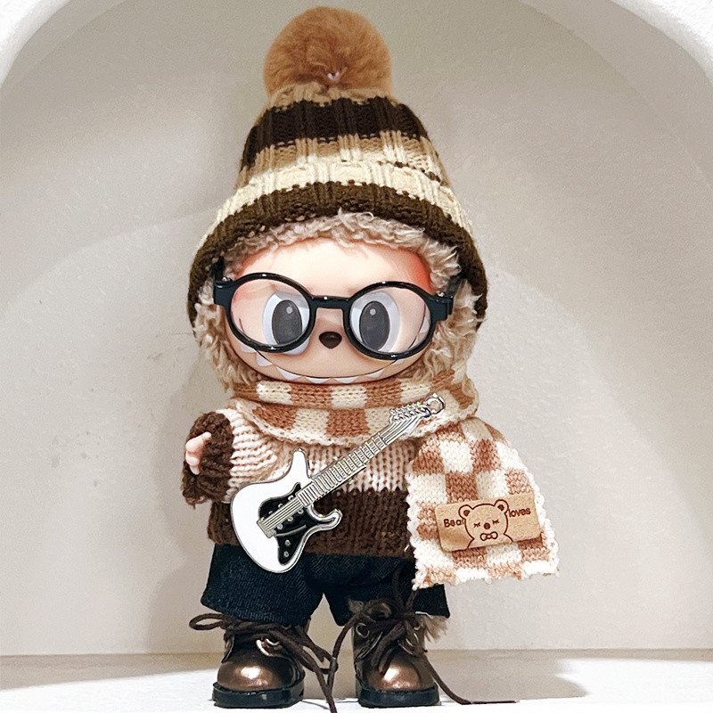 Labubu 1st & 2nd & 3rd Gen Doll Outfit – Winter Sweater & Hat Clothes ...