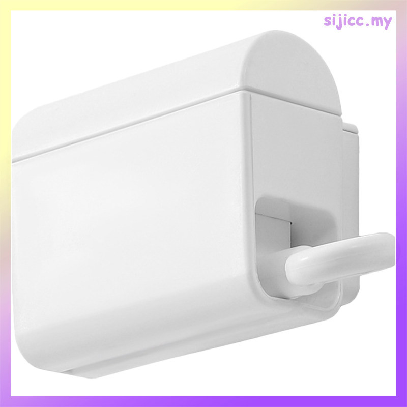 Wall Mounted Toothpaste Clip Toothbrush Tube Simple Dispenser White Squeezer Holders Manual ...