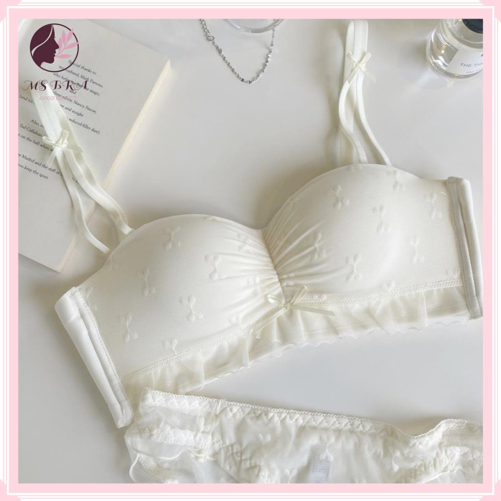Bowknot Half Cup Tube Top Girl Bra Strapless Underwear Women Small ...