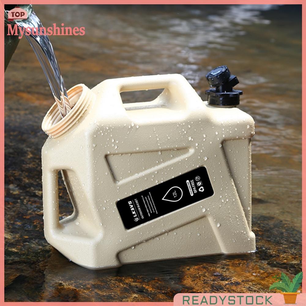 12L Camping Water Container with Spigot Portable Emergency Water Can ...