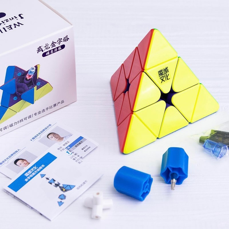MoYu Weilong WRM Pyraminx 3x3 Magnetic MagLev Speed Cube Stickerless ...