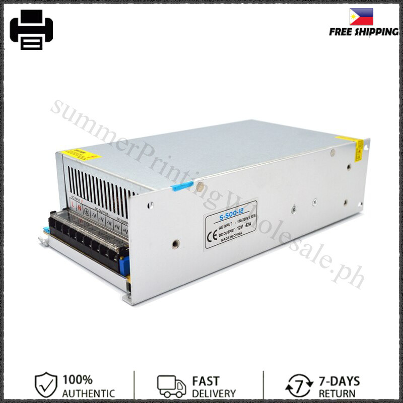 Power Supply 12V 40A Switching Power Supply 500W Transformer 220v to 12 ...