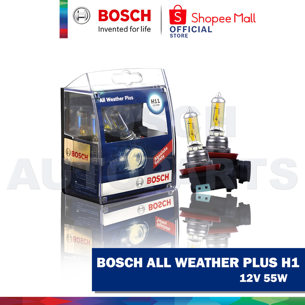 Bosch Bulb All Weather Plus H11 12V 55W | Shopee Philippines
