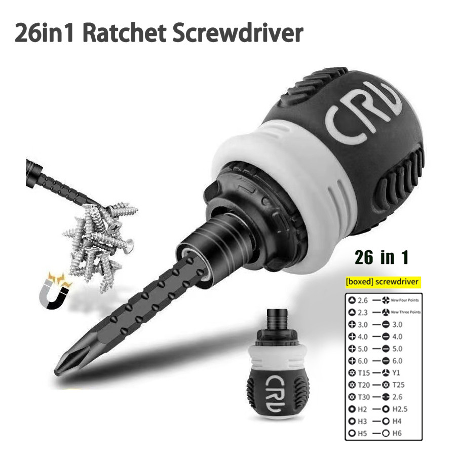 26 In 1 Phillips Screwdriver Cross Ratchet Suitable For Various Screws ...