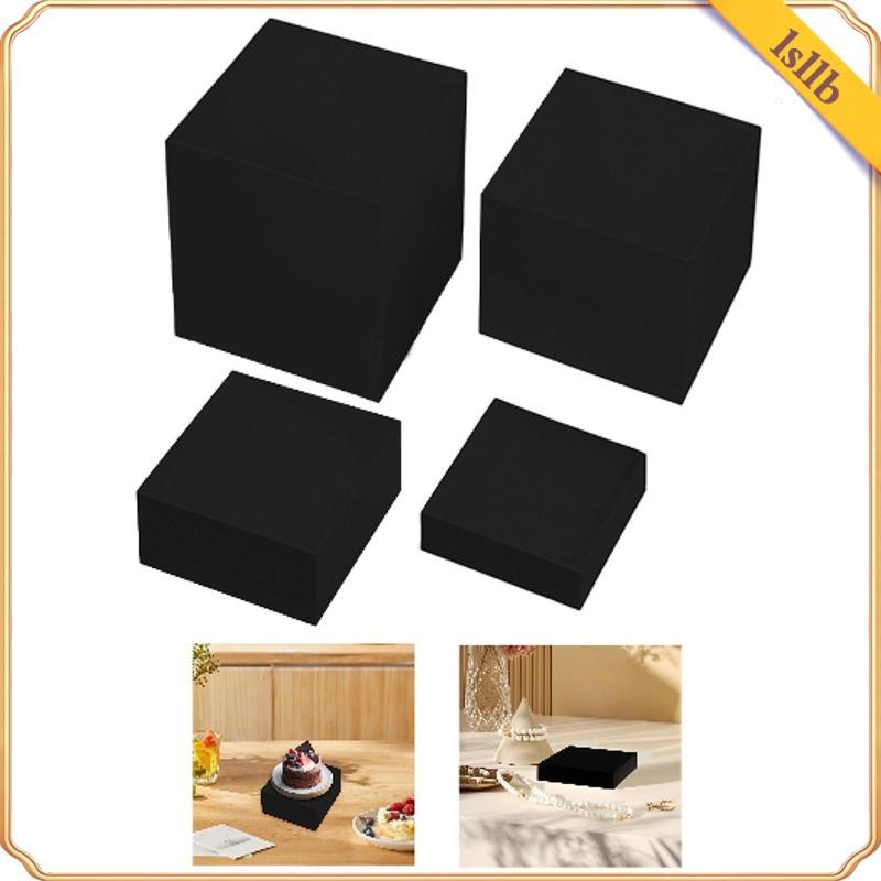 [Lsllb] Black Buffet Riser Table with Hollow bottoms Birthday Party ...