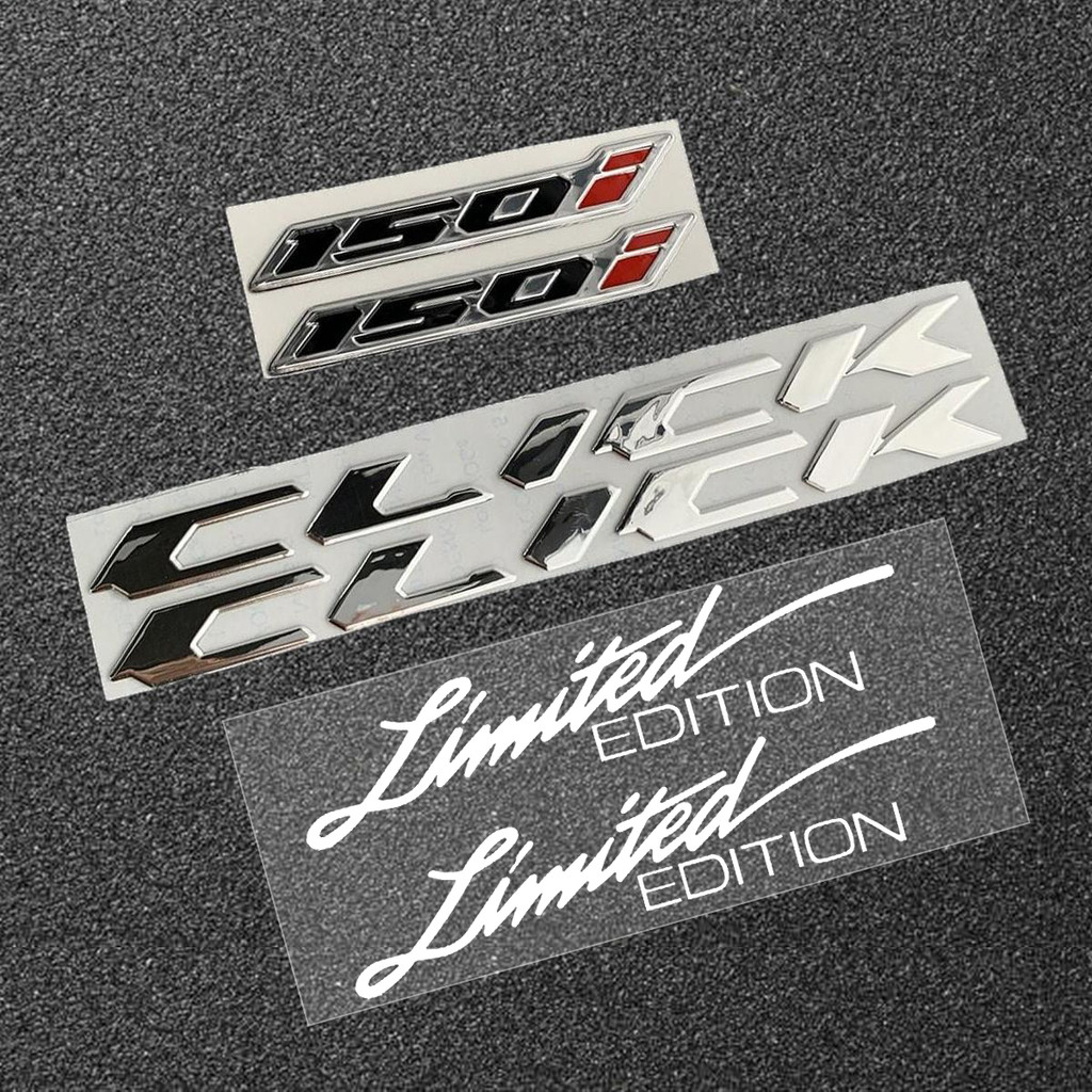 3pcs/SET Multi-Colors 3D Honda Click and 125i or 150i limited Soft Glue ...