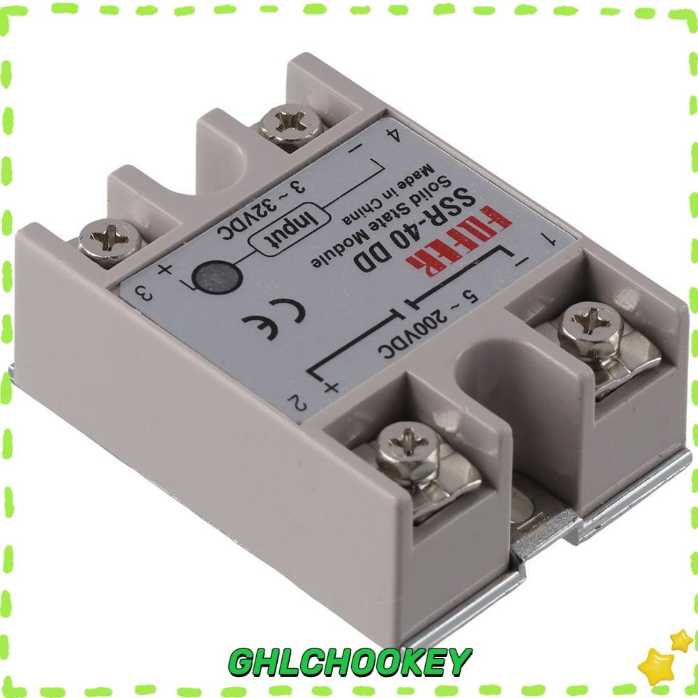 GHLCHOOKEY Single-Phase, Output 5-60V DC Input 3-32V DC Solid State ...