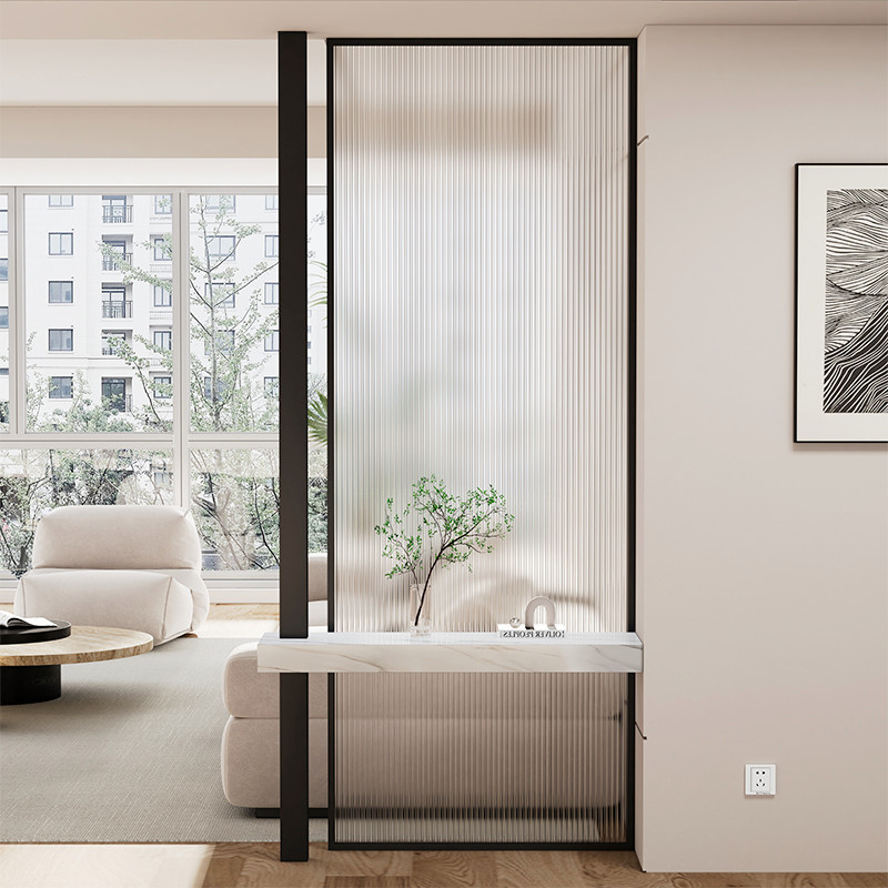 Stainless Steel Changhong Glass Screen Partition Living Room Entrance ...