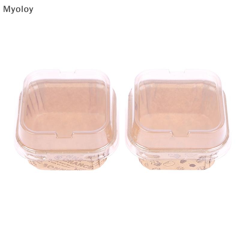 [Myoloy] 50Pcs Square Cupcake Paper High Temperature Resistant Oil ...
