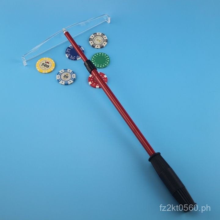 Chip Pusher Accessories Texas Rake Rod Extendable Baccarat Chip Picker ...