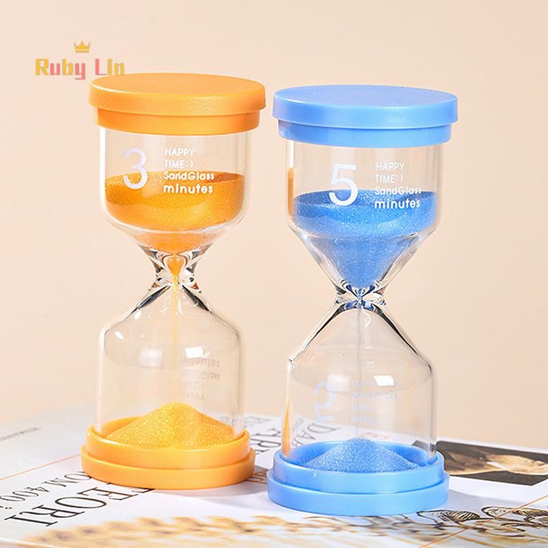 Ruby Lin 1PC 3/5/10/15/30 Minutes Colorful Sandglass Children Kid Gift ...