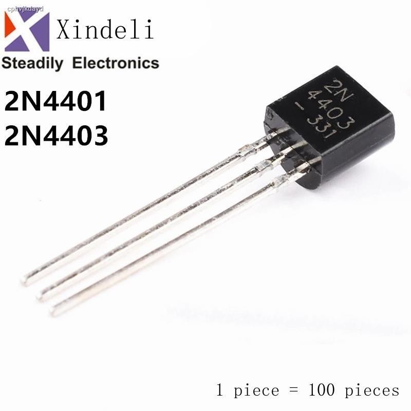 In-line transistor 2N4401 2N4403 NPN low power transistor TO-92 (100 ...