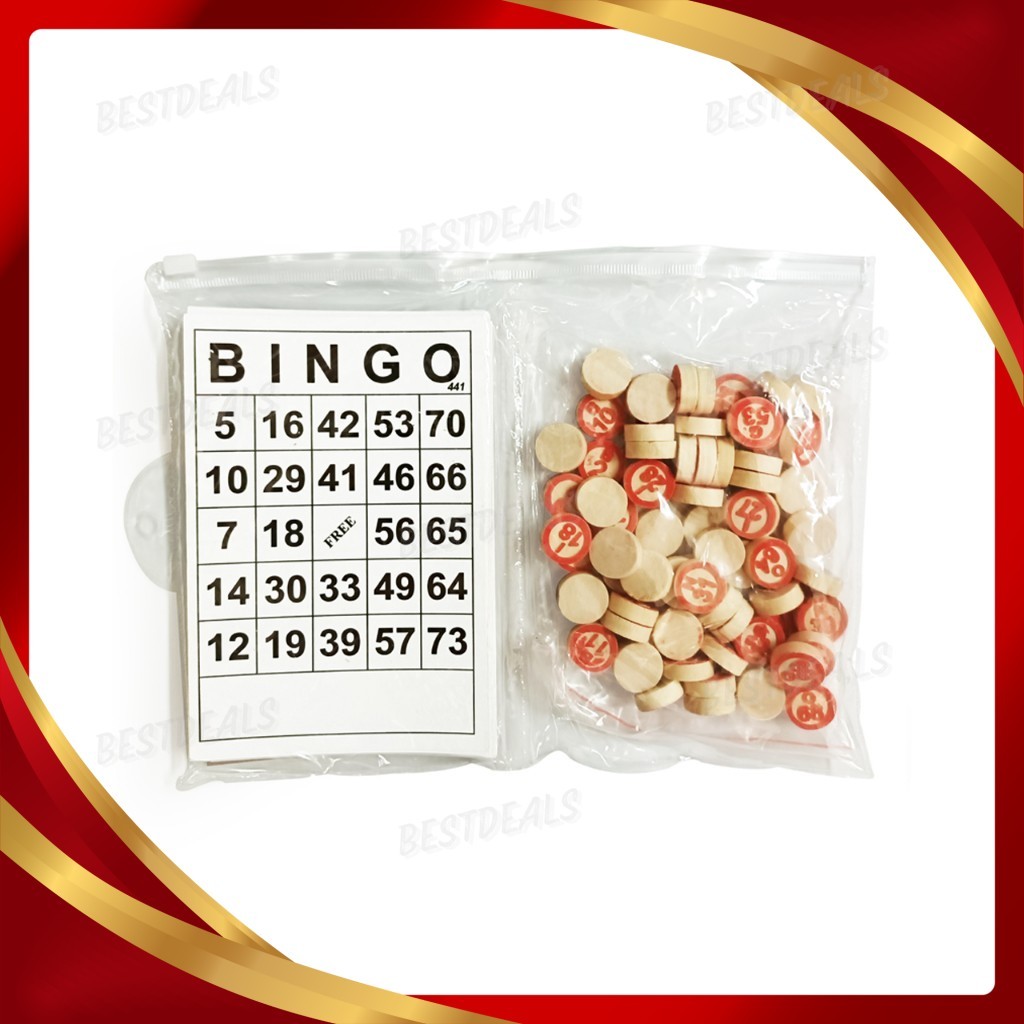 Bingo Cards & Wooden Chips 100% Brand NEW | Shopee Philippines