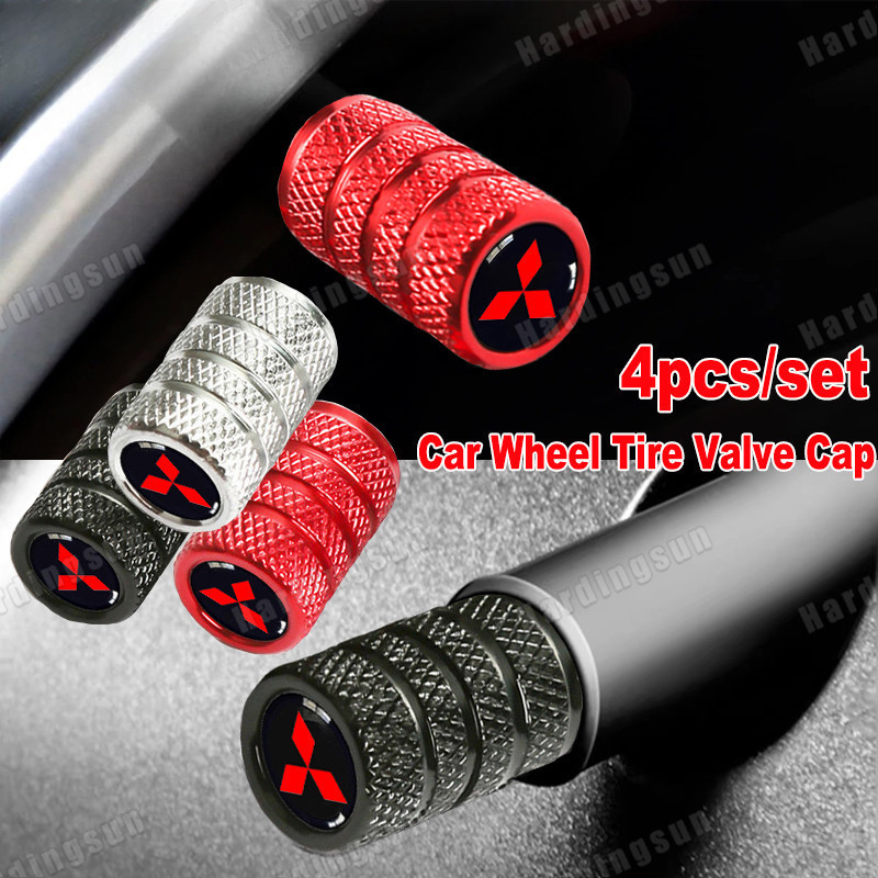 Mitsubishi 4PCS Car Tire Air Valve Stem Cap Wheel Valve Dust Cover For ...