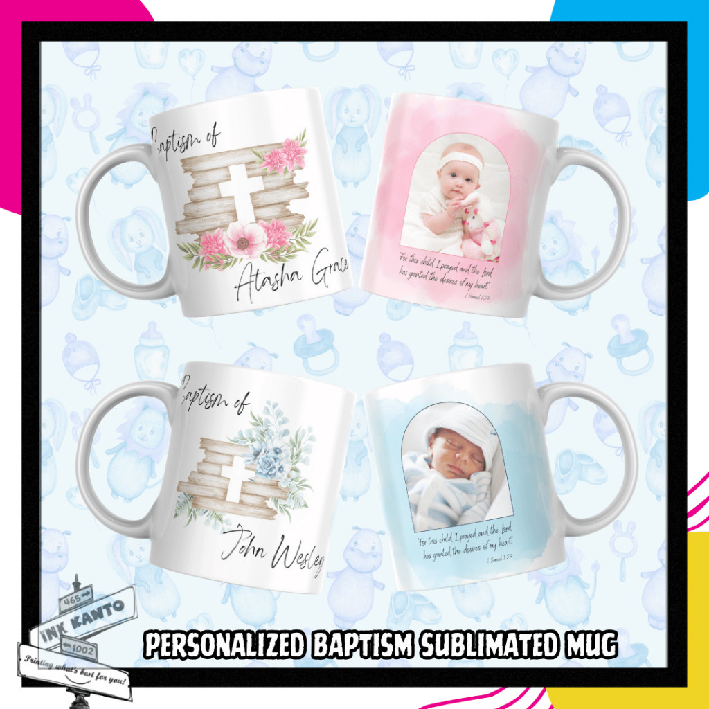 Personalized Sublimated Baptism Mug | Shopee Philippines