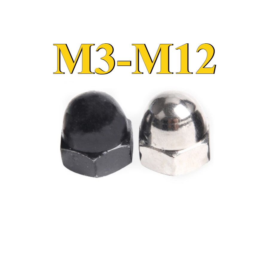 Cap Nut / CapNut/Dome cap nut M3/M4/M5/M6/M8/M10/M12 (AZY-DM1) | Shopee ...